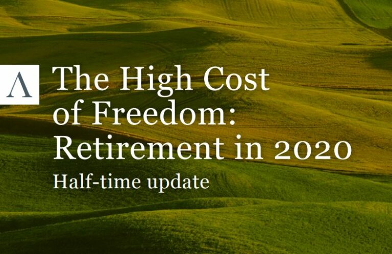 The High Cost of Freedom: Retirement in 2020. Half-time update - Altus ...
