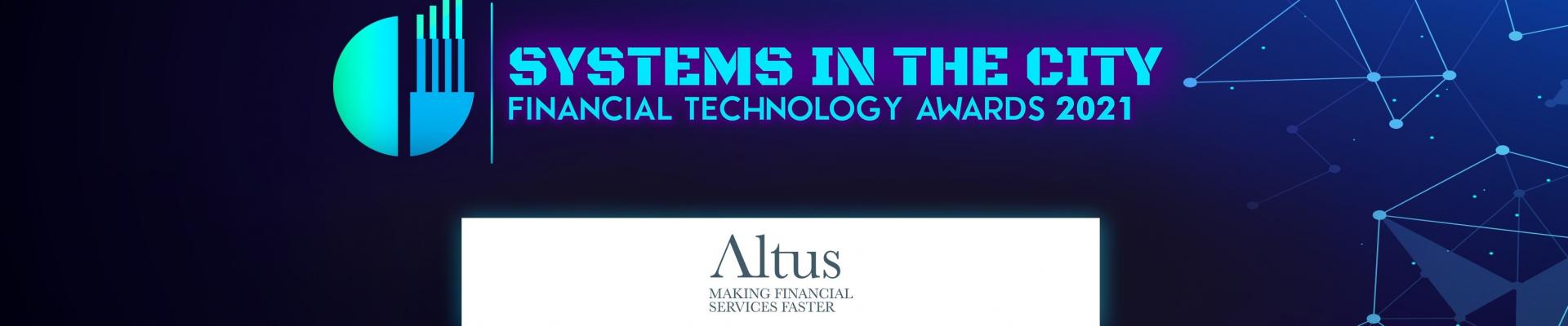 Altus is nominated in two categories for the 2021 Goodacre’s Systems In the City Awards - Altus ...